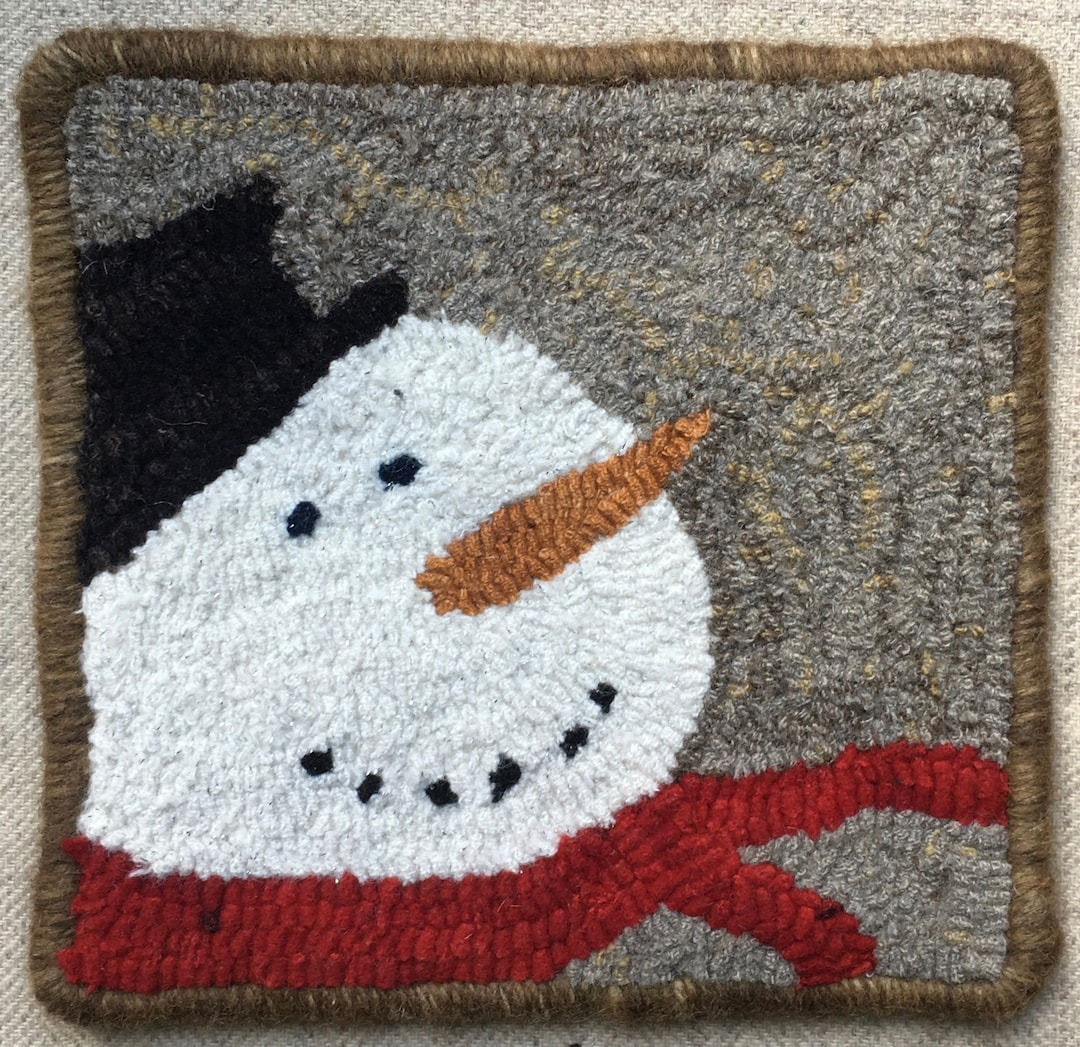 Rug Hooking Kit "snowy" 8"x8", Winter Design - Etsy