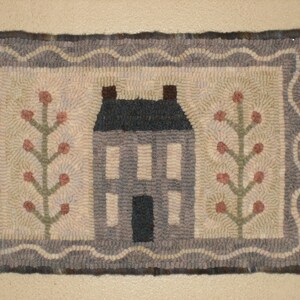 Rug Hooking Kit/pattern little House Dark or Light 14x9, Primitive Rug ...
