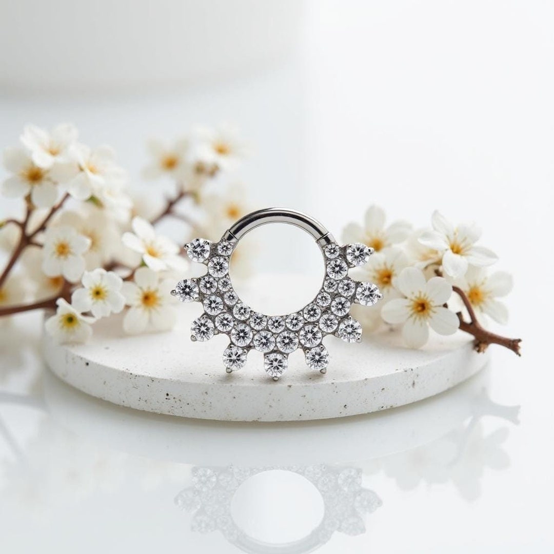 Implant Grade Titanium Hinged Segment Hoop Ring With Forward Facing ...