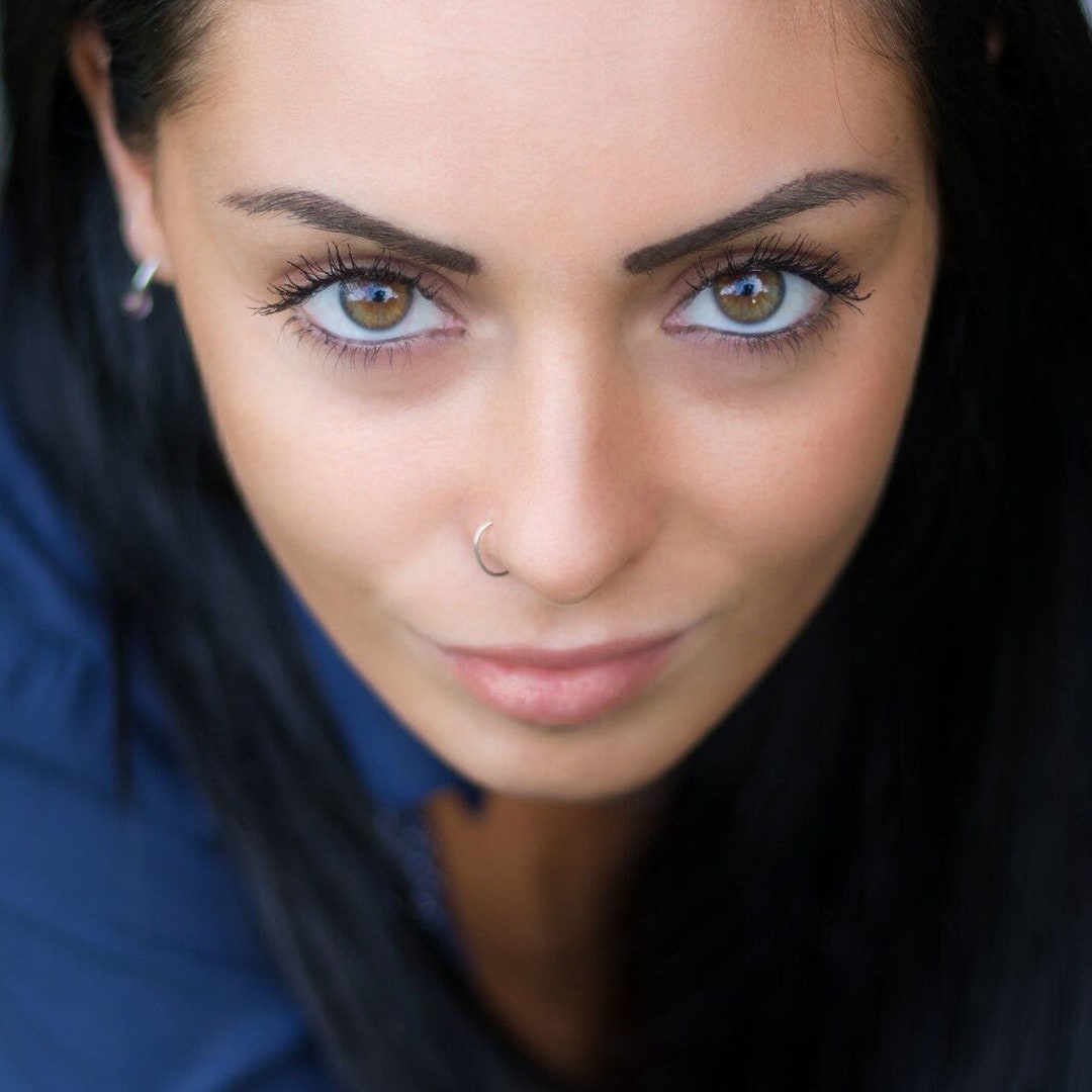 Nose Piercing Jewelry With Titanium Open Nose Ring - Etsy