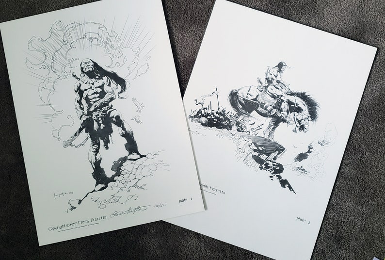 FRANK FRAZETTA Portfolio - Kubla Khan- 1977 - Signed / Numbered Limited ...