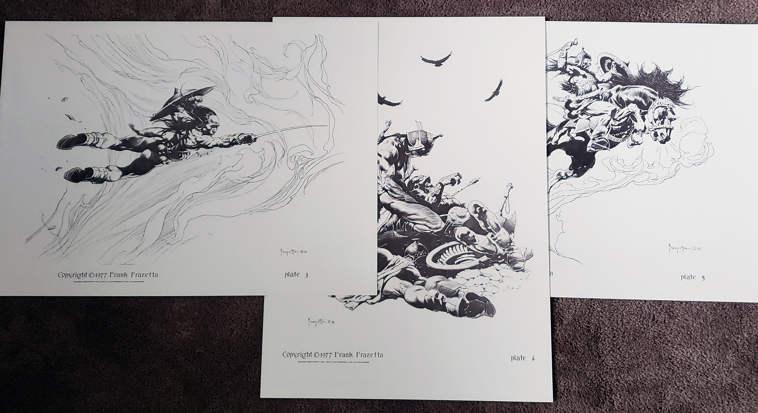 FRANK FRAZETTA Portfolio - Kubla Khan- 1977 - Signed / Numbered Limited ...