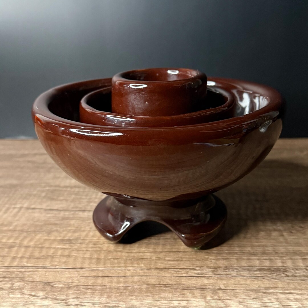 Vintage Heavy Brown Ceramic and Cast Iron SBT Insulator for Power Lines ...