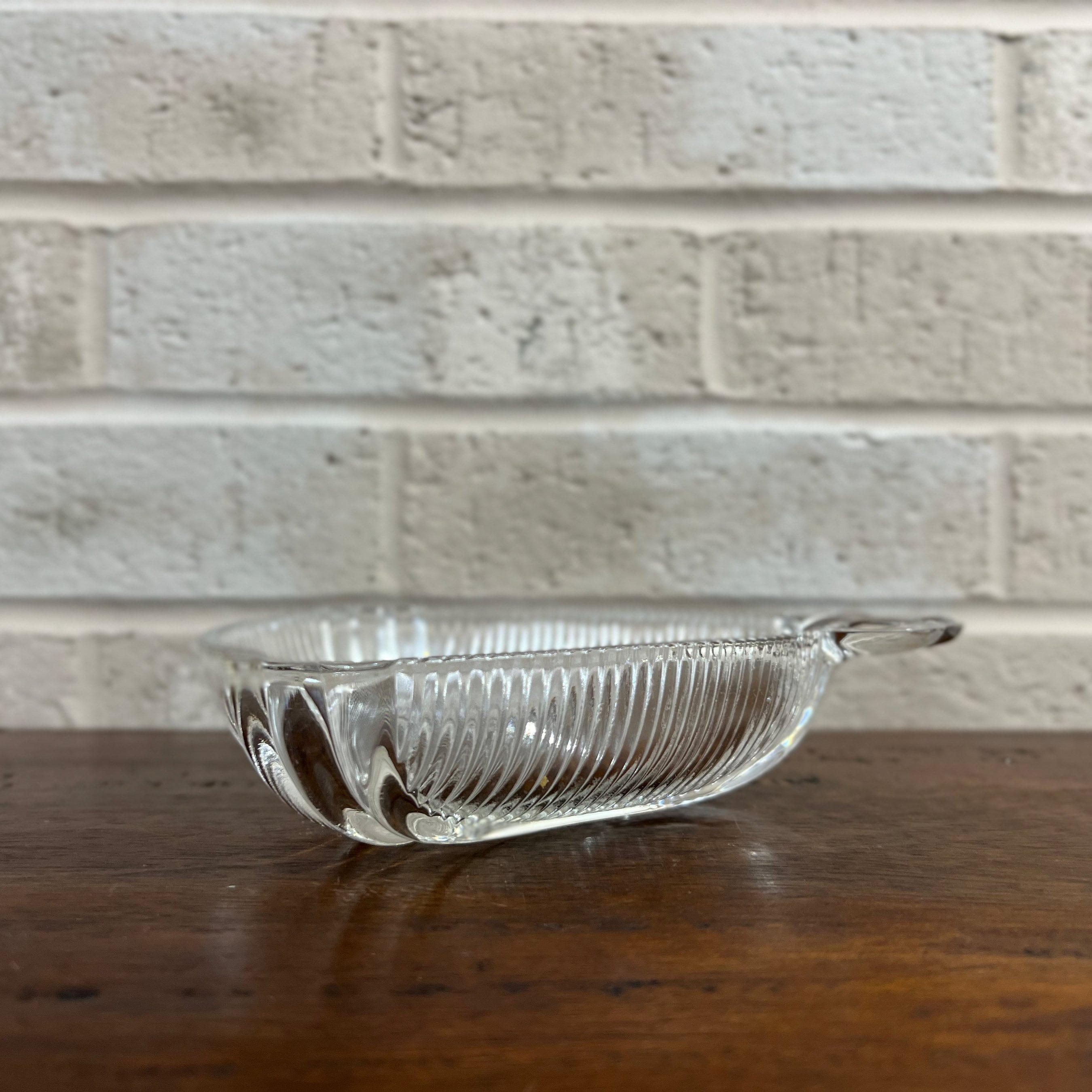 Vintage Hazel Atlas Depression Glass Triangle Bon Bon Plate With Handle ...