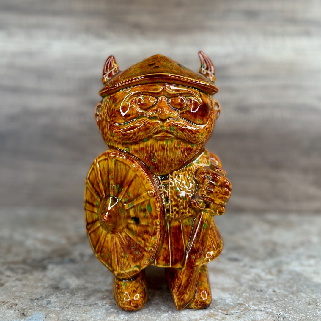 Mid-century Ceramic Viking Statue, Handcrafted Figure Home Decor - Etsy