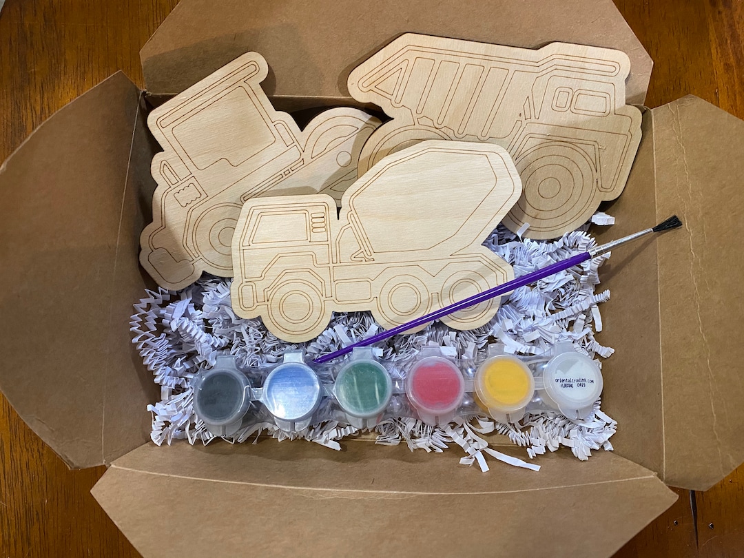 Construction Vehicle DIY Craft Pack - Etsy