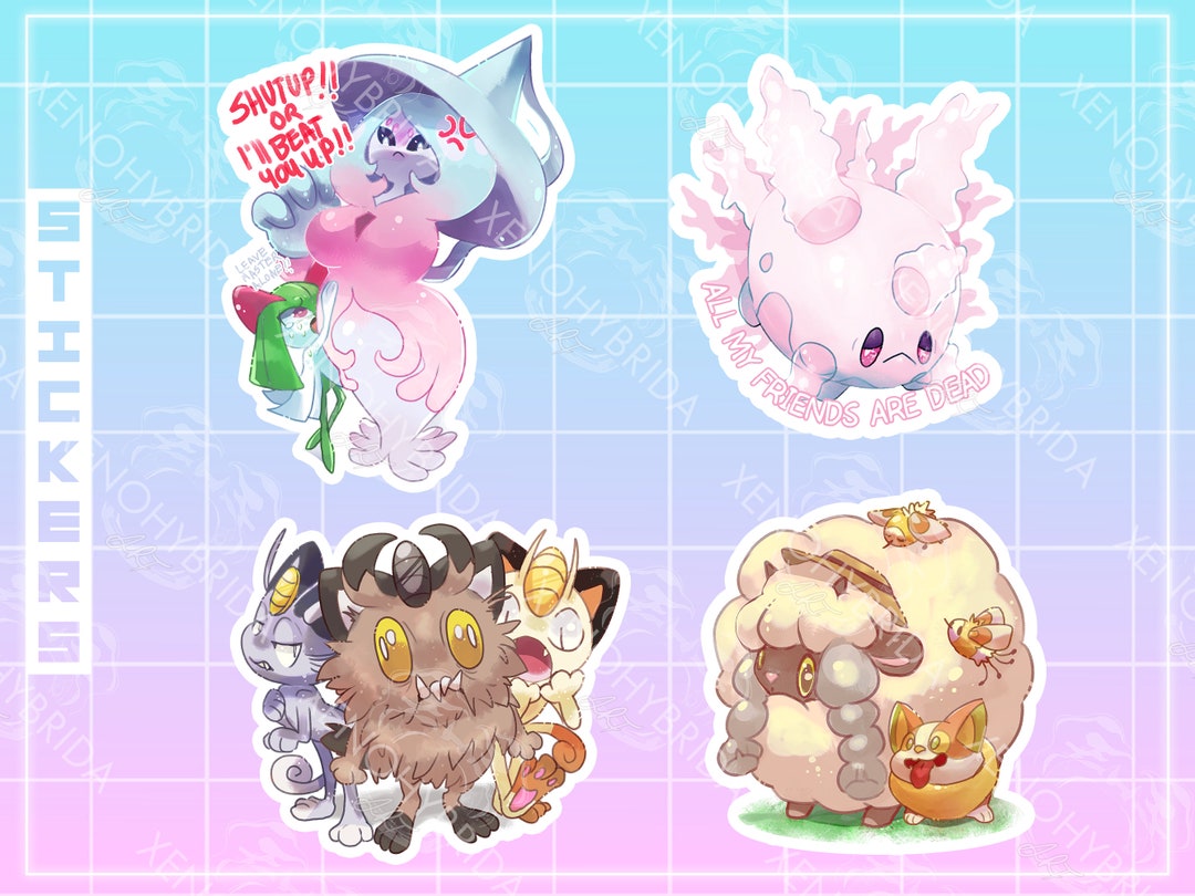 Pokémon Stickers - Etsy