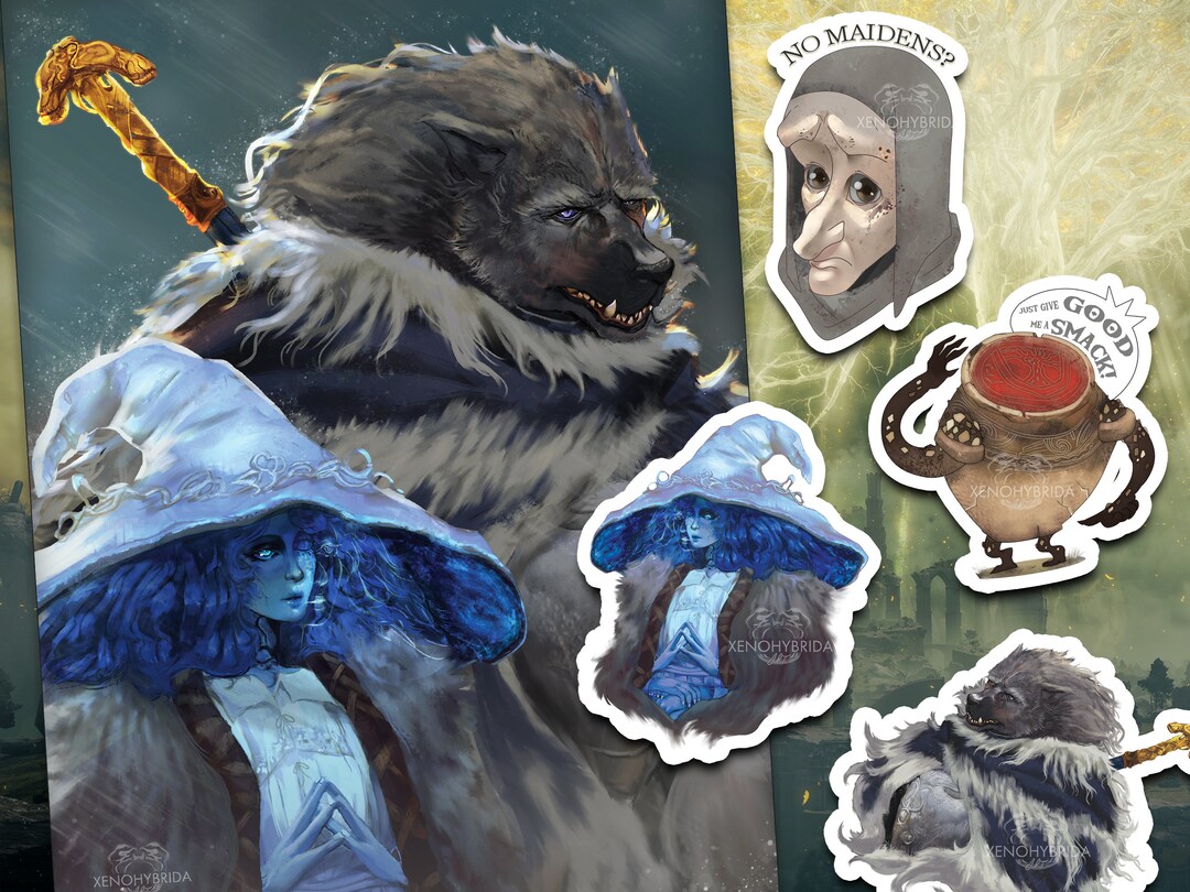 Elden Ring Stickers, Print & Pins - Etsy