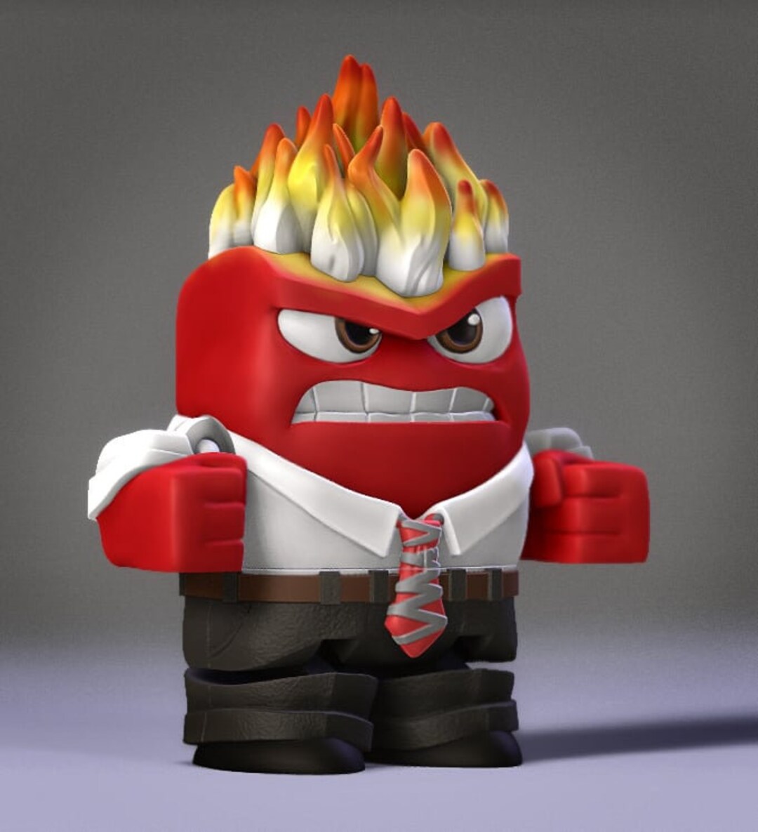 Inside Out Anger Flexi Toy 3d Printing STL Files - Etsy
