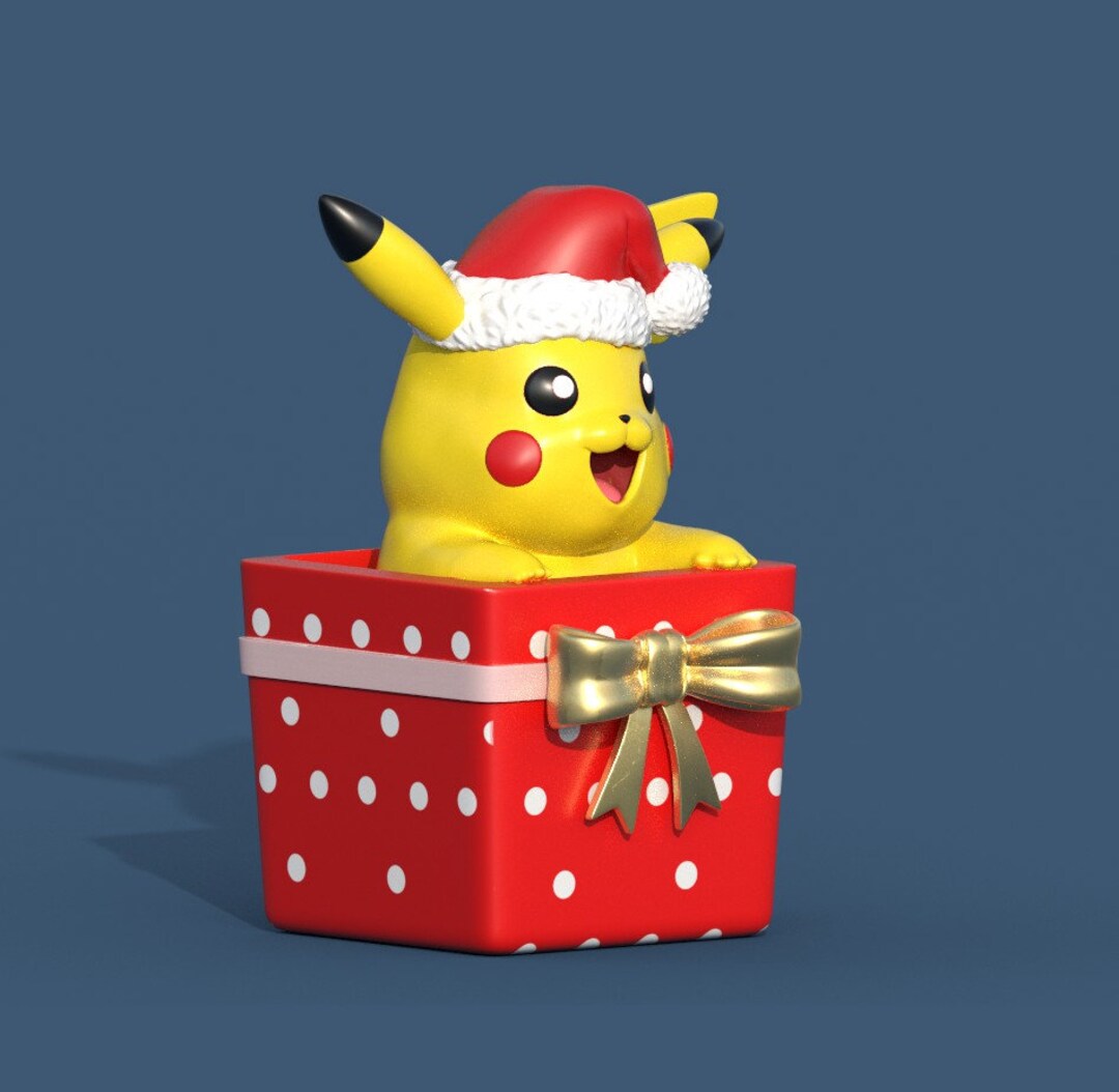 Christmas Present Pikachu 3D Printing STL Files - Etsy