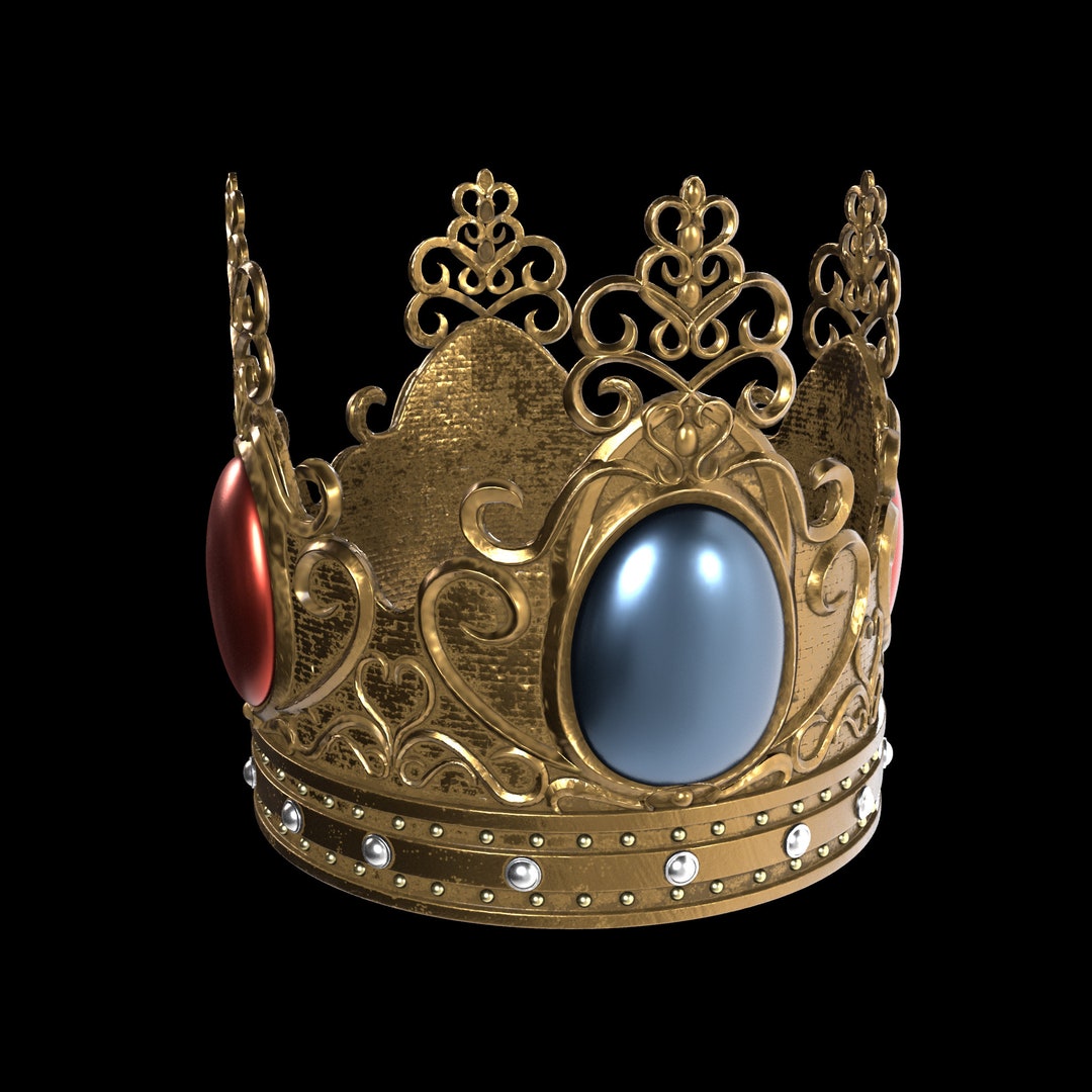 Princess Peach Crown 3D Printing STL Files - Etsy