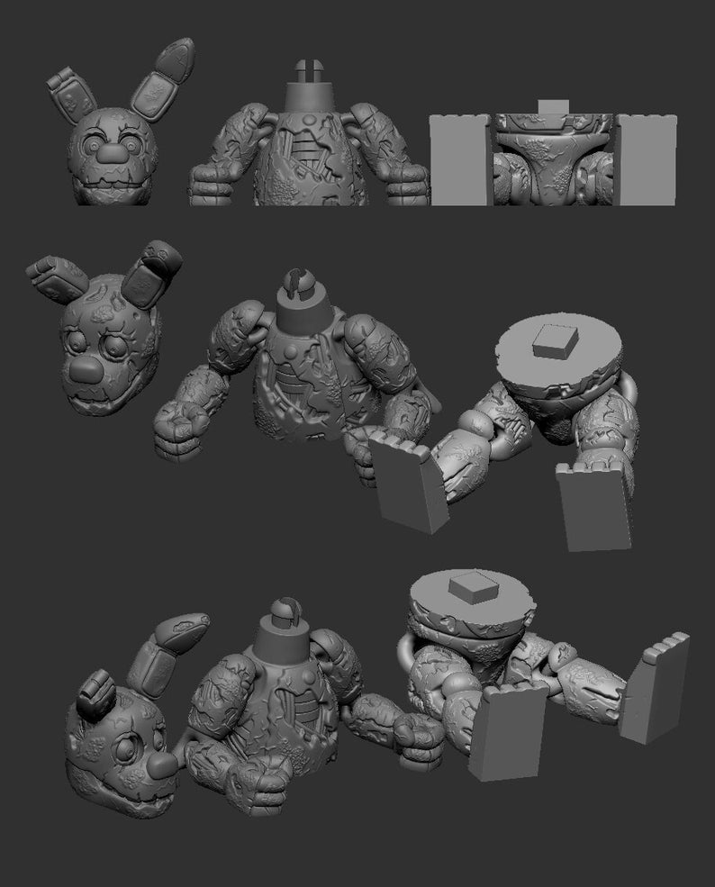 Flexi Spring Trap FNAF 3D Printing Files - Etsy