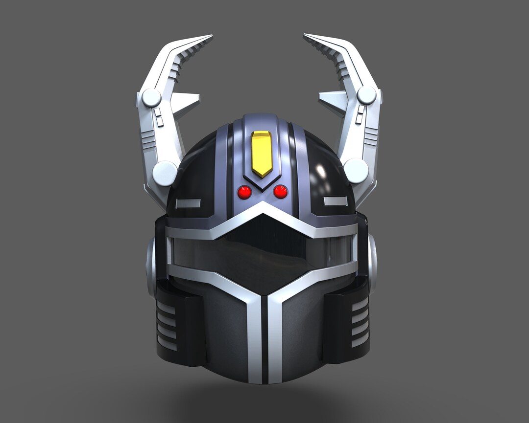 Silver Metallic Beetleborg Helmet 3D Printing STL Files - Etsy
