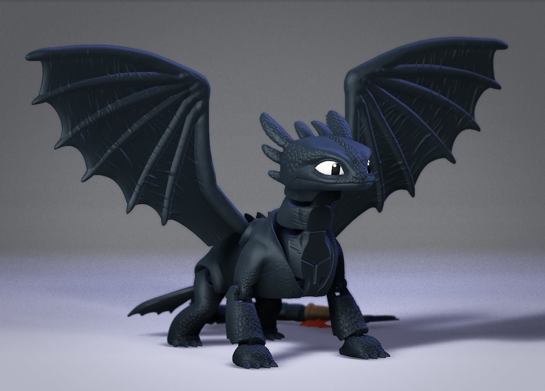 Toothless Dragon 3d Printing STL Files - Etsy UK