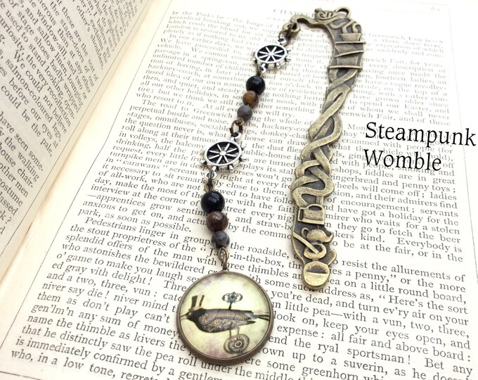 Steampunk Bookmarks, Steampunk Bird, Metal Bookmark, Bird Lover Gift ...