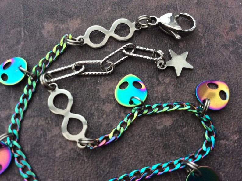 Alien Bracelet, Sci Fi Gifts, One of a Kind Bracelet, Space Lover ...