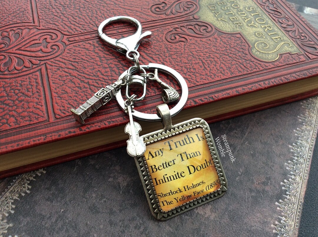 Sherlock Holmes Keychain, the Yellow Face, 221b Baker Street, Sherlock ...