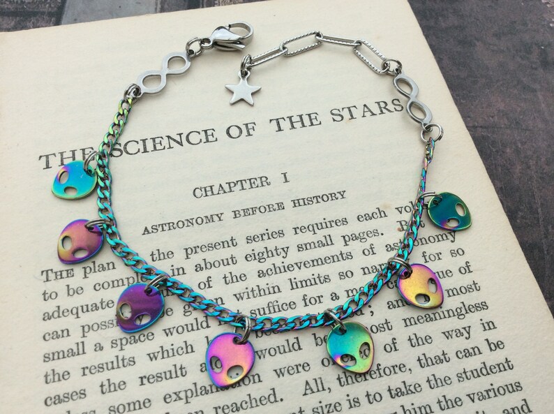 Alien Bracelet, Sci Fi Gifts, One of a Kind Bracelet, Space Lover ...