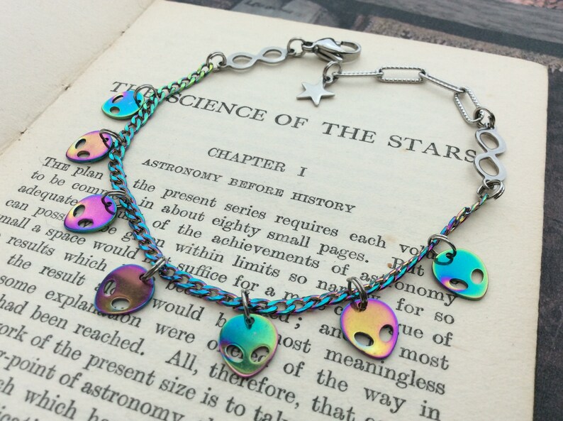 Alien Bracelet, Sci Fi Gifts, One of a Kind Bracelet, Space Lover ...