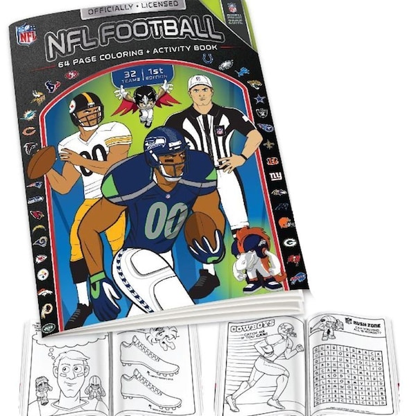 Nfl Coloring Book - Etsy