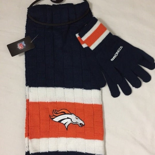 Denver Broncos Scarf - Etsy
