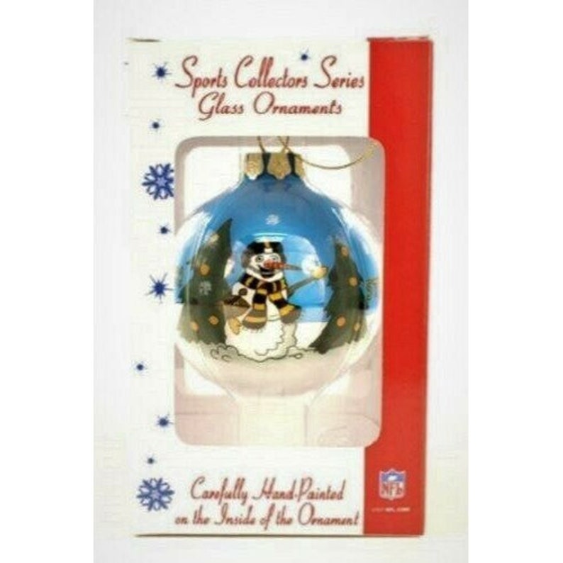 Christmas Ornament Green Bay Packers Glass Snowman NFL Christmas X-mas ...