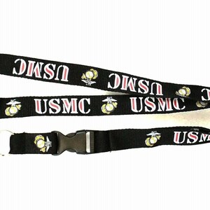United States U.S Marines USMC Lanyard Keychain Keyring Neck Release ...