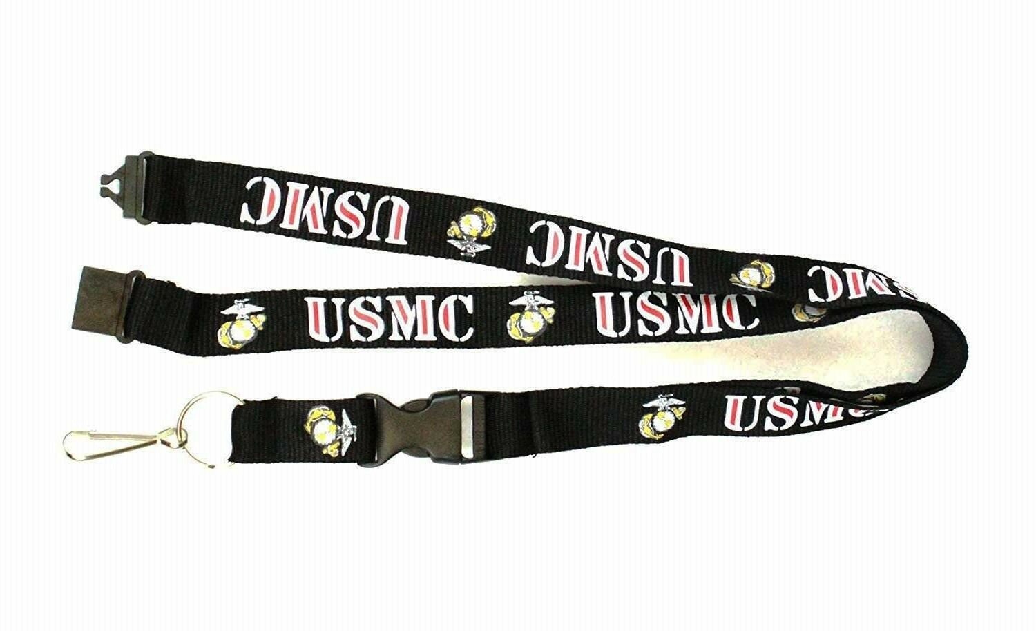 United States U.S Marines USMC Lanyard Keychain Keyring Neck Release ...