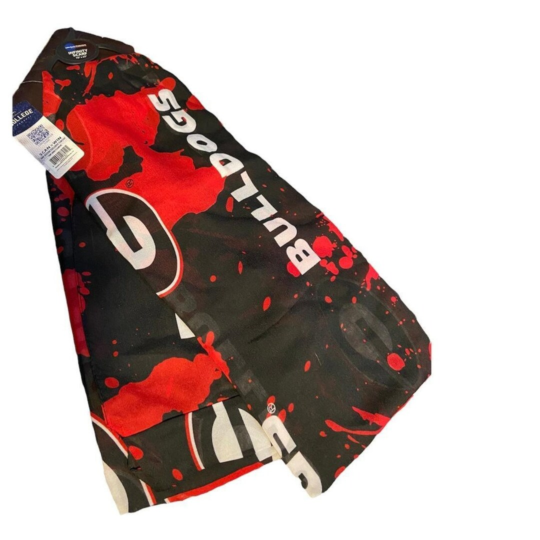 Georgia Bulldogs Infinity Scarf Sheer With Multi Team Logos NCAA Team ...