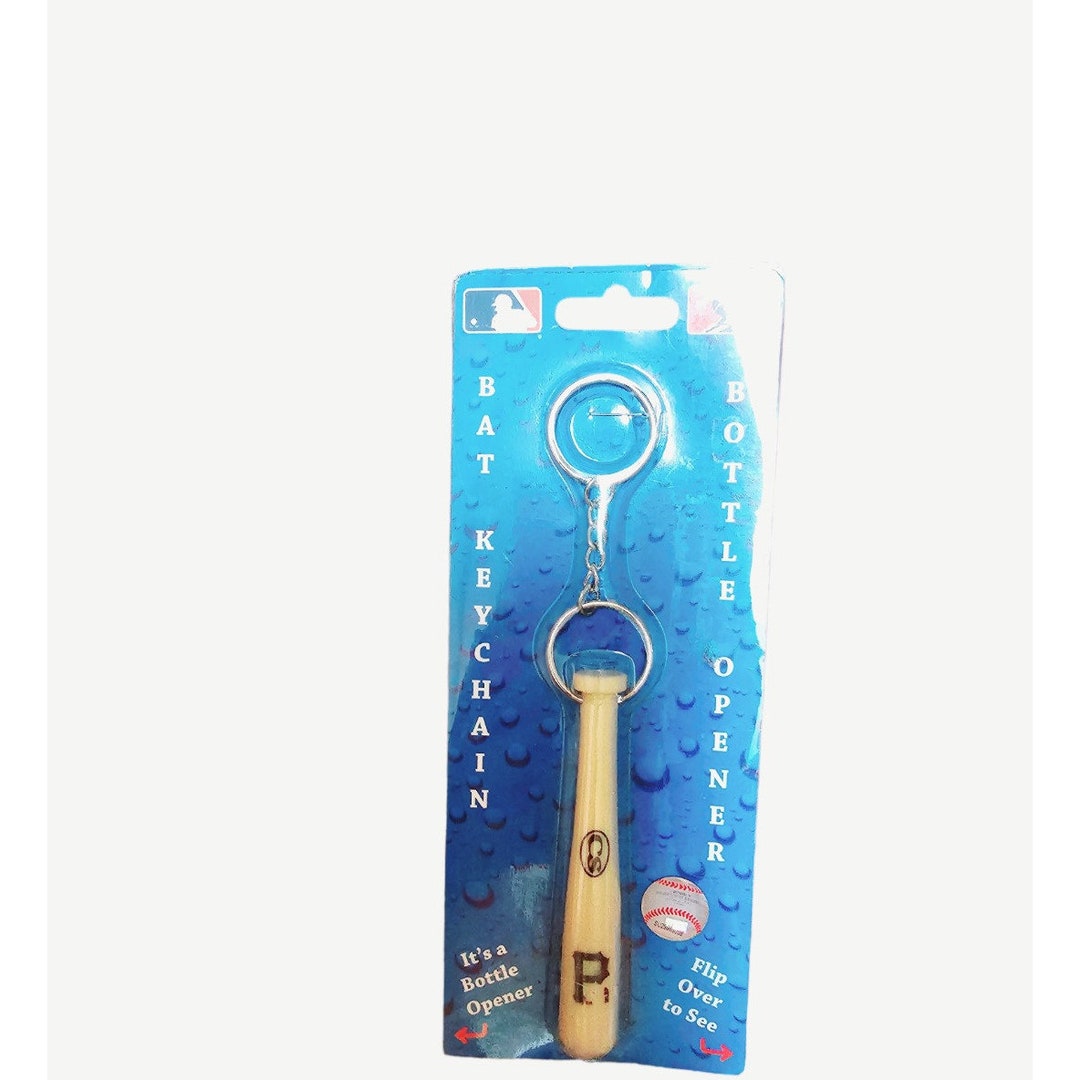 Pittsburgh Pirates Mini Baseball Bat Keychain With Bottle Opener on One ...