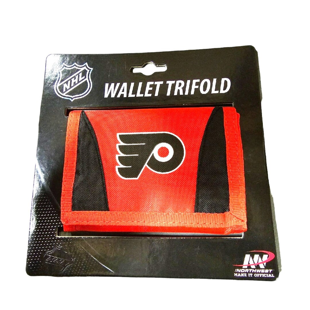 PHILADELPHIA FLYERS Chamber Wallet Nylon Tri Fold Team Logo NHL ...