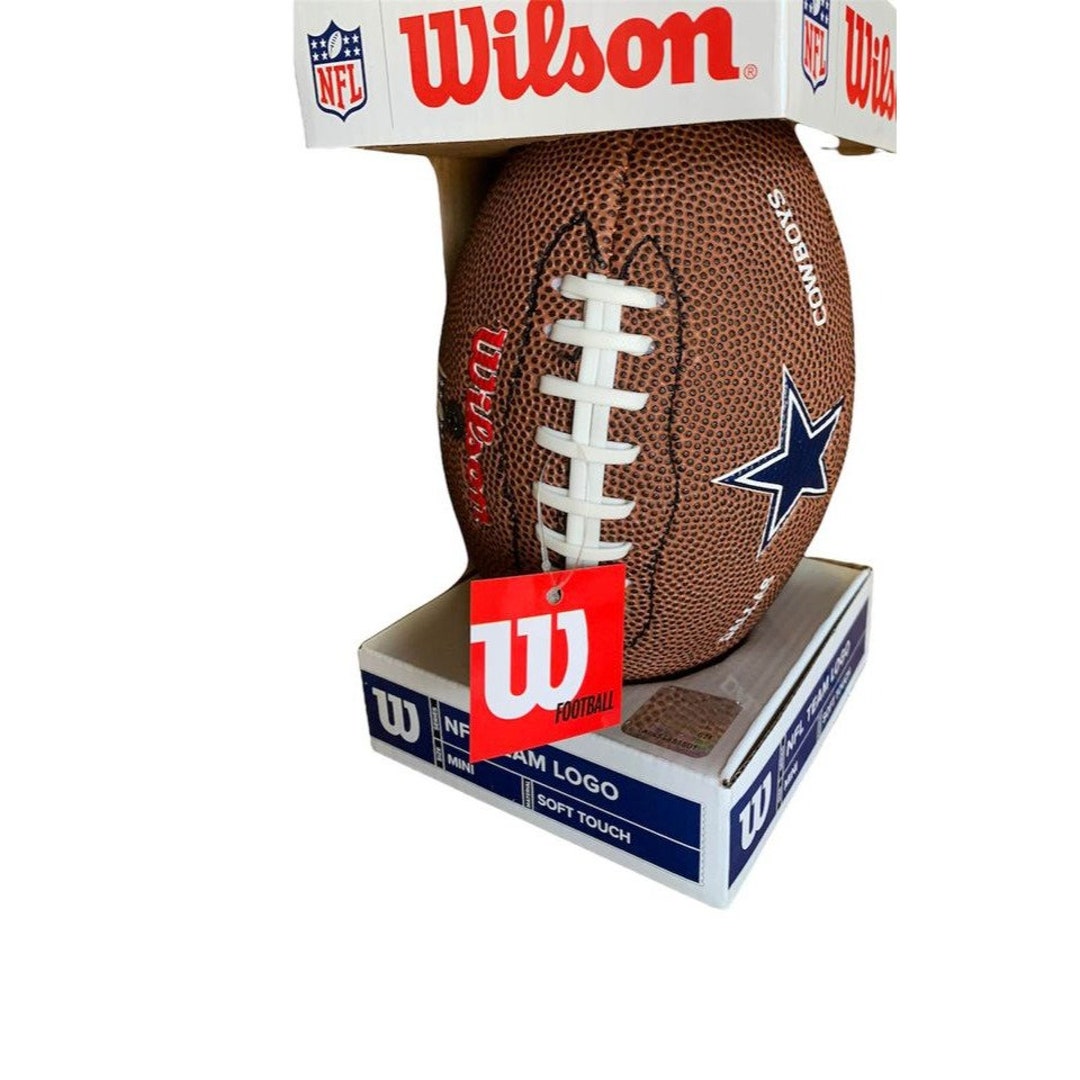 NFL Dallas Cowboys Wilson Mini Size Football 9" Soft Touch Football ...
