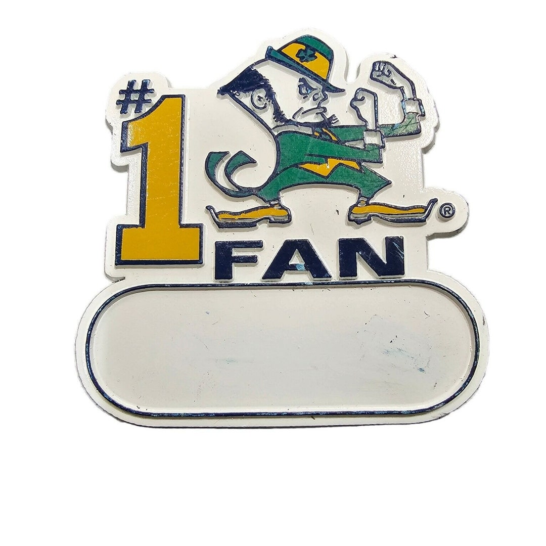 Notre Dame Fighting Irish #1 Fan Magnet #1 Fighting Irish Fan Size 3 by ...