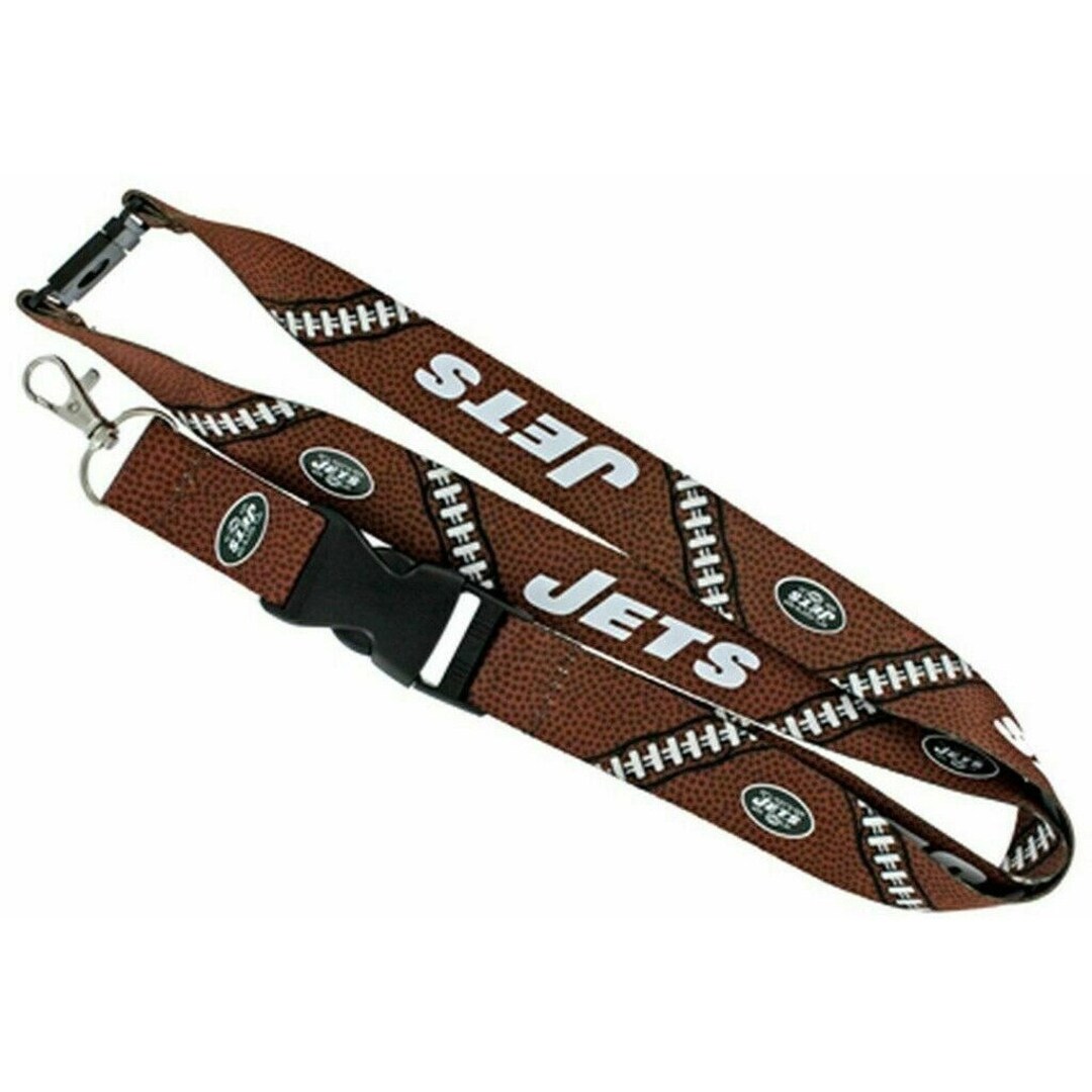 New York Jets Football Laces Design Lanyard Brand New NFL Licensed ...