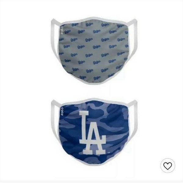Dodgers Face Mask - Etsy