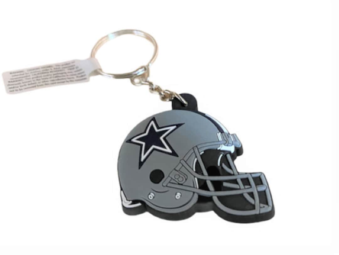 DALLAS Cowboys Keychain Keyring Helmet NFL Soft Rubber Key Tag - Etsy