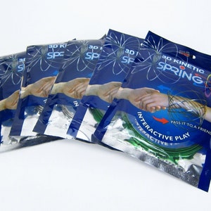 Lot of 5 3D Kinetic Spring Toy Interactive Play Motion Sensory Stress ...