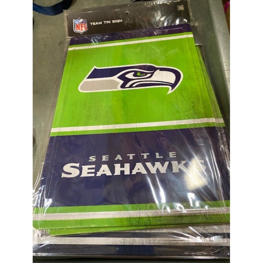 Seattle Seahawks Tin Sign Retro Style Sign Is The Distressed | Etsy