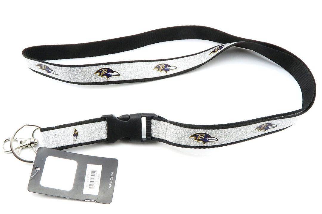 Baltimore Ravens NFL Sparkle Lanyard Keychain W/detachable Clip New and ...