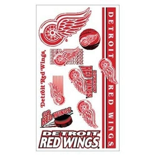 Detroit Red Wings Temporary Tattoos One Sheet of Multi Tattoos NHL - Etsy