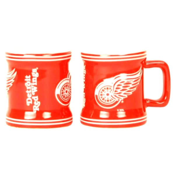 Red Glass Mug - Etsy