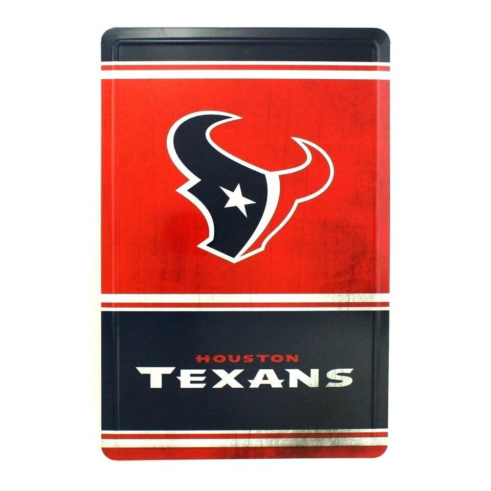 Houston Texans Tin Team Sign Rétro Style Sign Is The - Etsy France