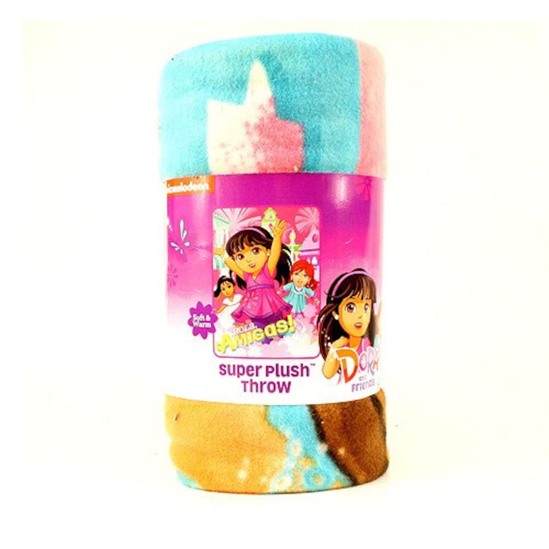 Dora the Explorer Blanket Throw Plush Soft ADVENTURA STYLE NWT - Etsy