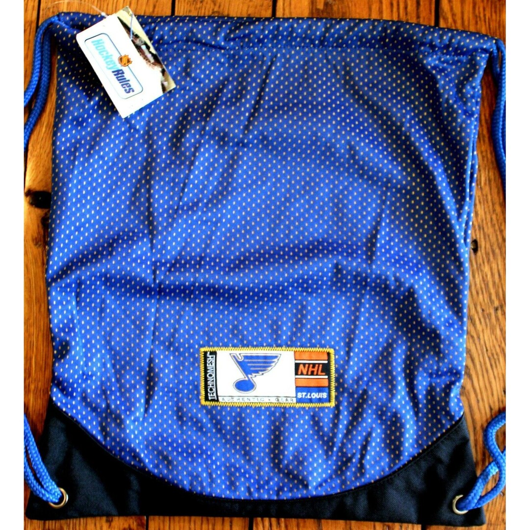 St Louis Blues Curve Cinch Drawstring Backpack Backsack Cinch Bag With ...