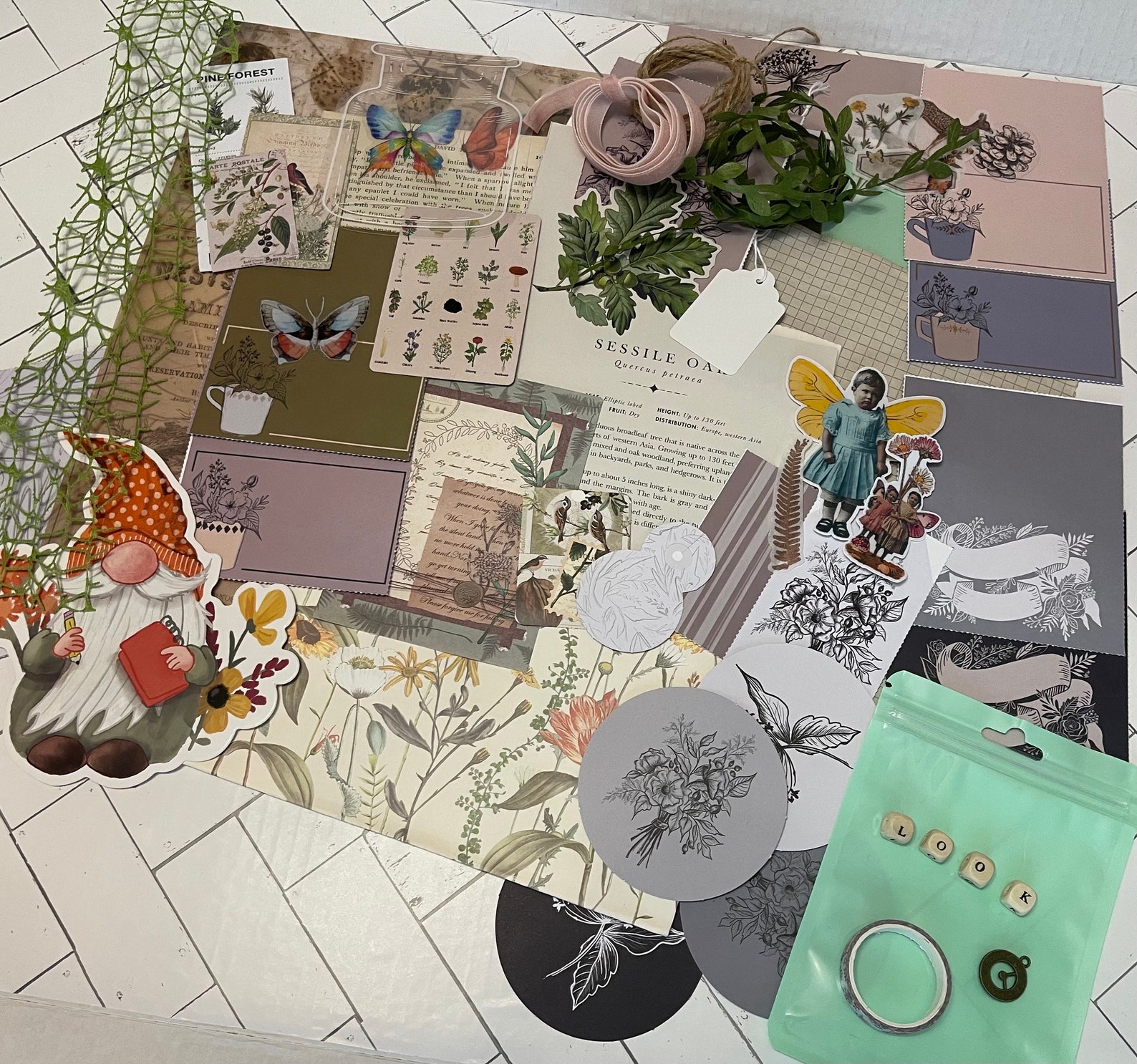 Nature Themed Junk Journal Kit - Etsy