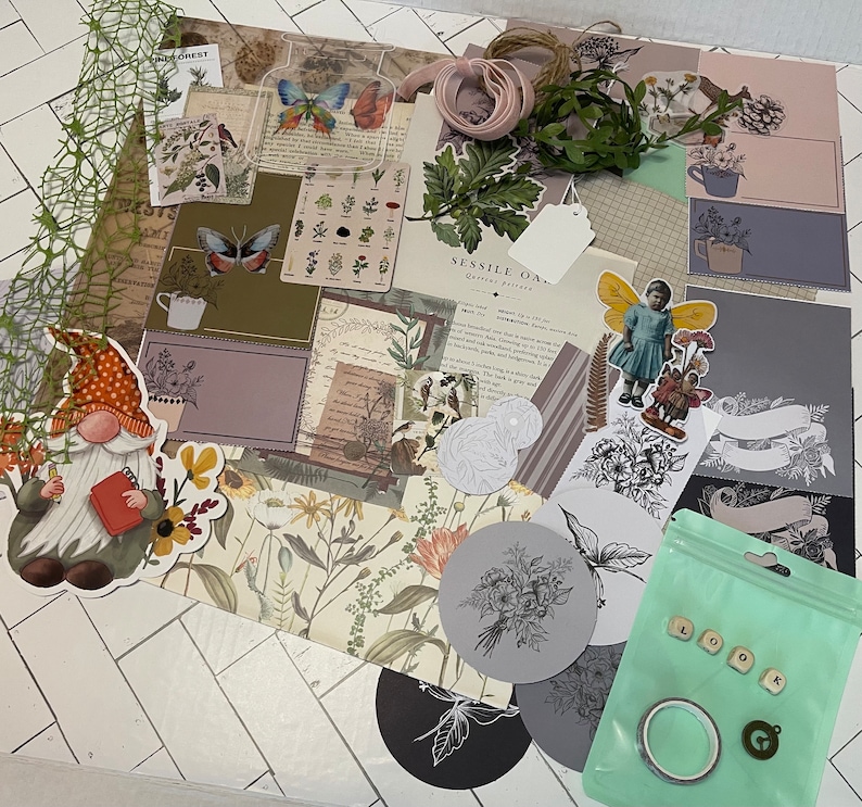 Nature Themed Junk Journal Kit - Etsy