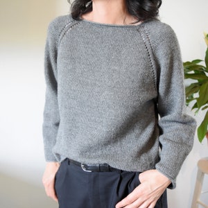 BASIC SWEATER Knitting Pattern - Beginner Friendly Top Down Raglan ...