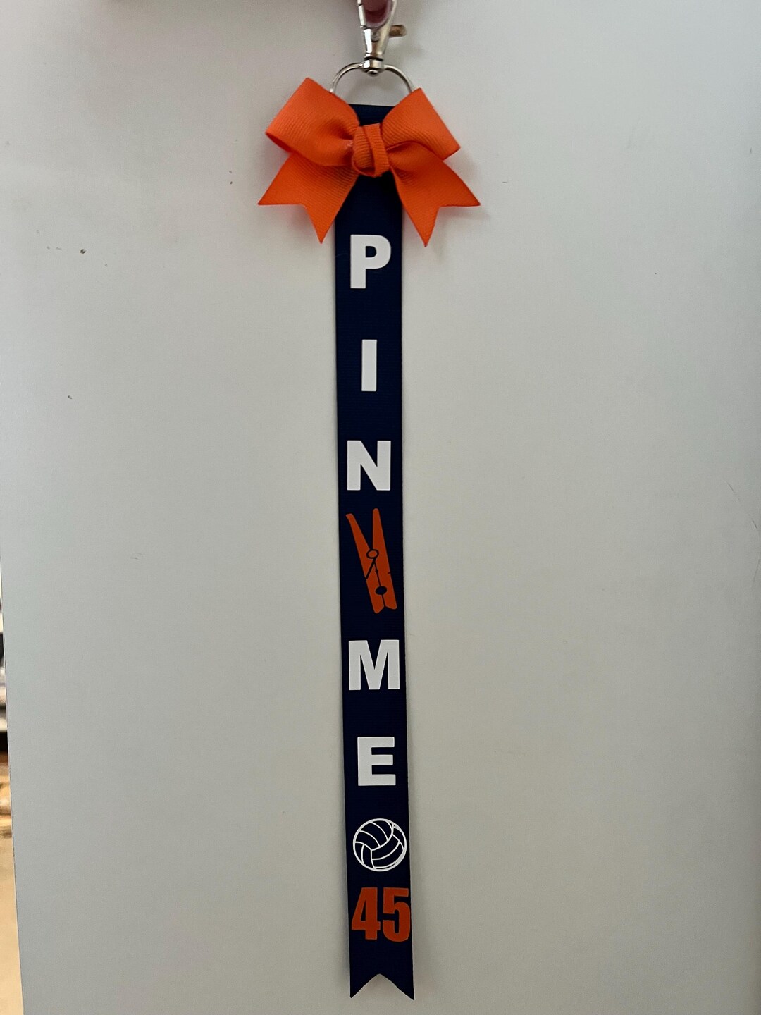 Custom Volleyball Pin Me Ribbon - Etsy