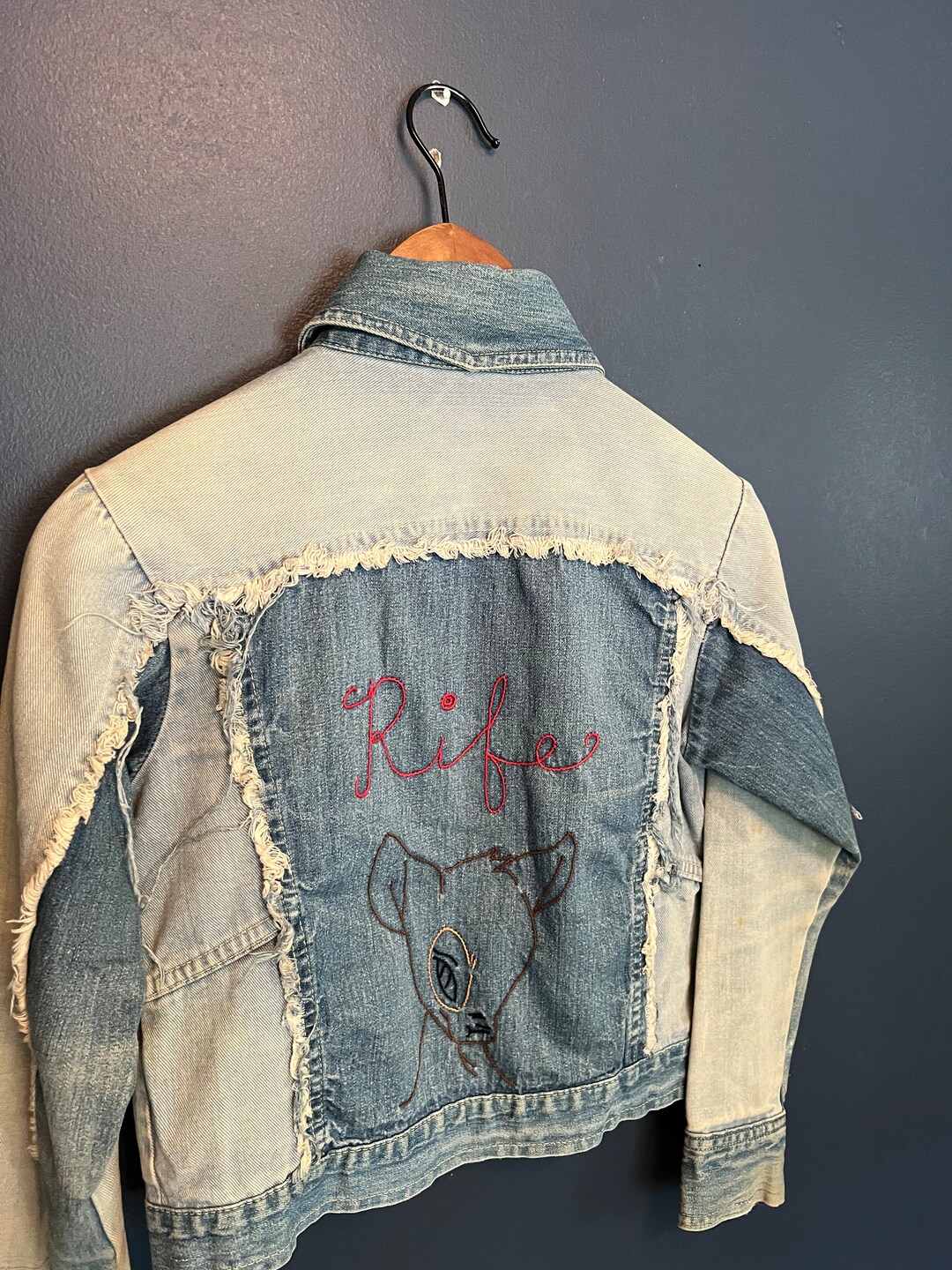 Vintage 70s New Guy Salavage Denim Chainstitch Jean Jacket Size Kids ...