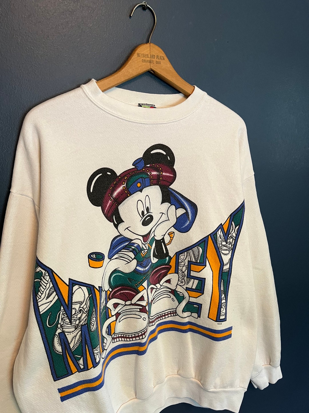 Vintage 90s Mickey Mouse Hip Hop Disney Crewneck Size XL - Etsy
